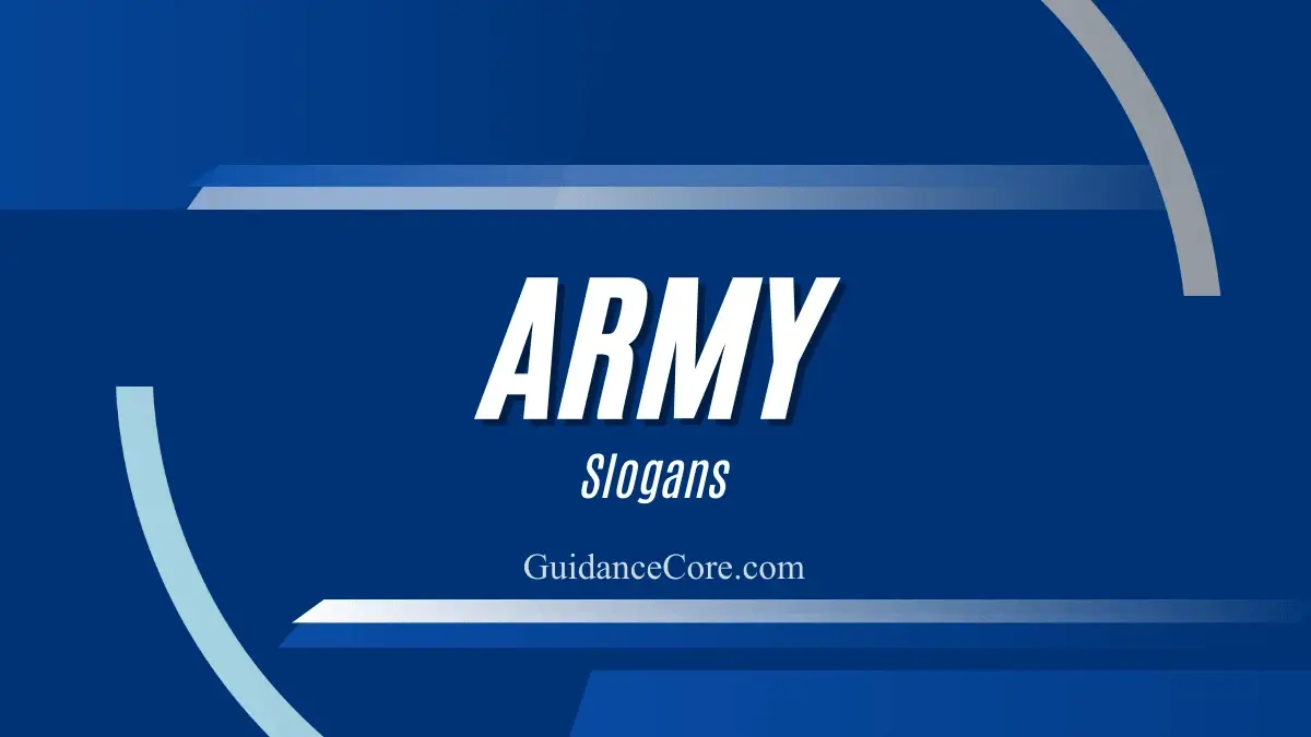 188+ Army Slogans to Command Market Respect in 2026 - Guidance Core