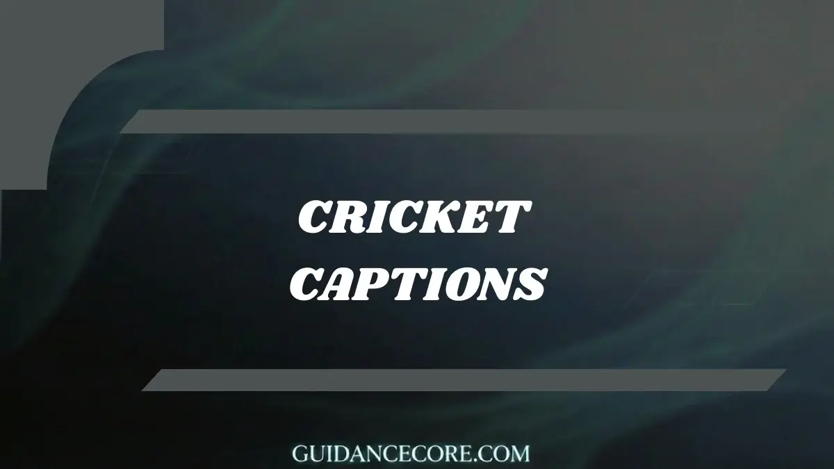 199+ Cricket Captions For Instagram (2026) - Guidance Core