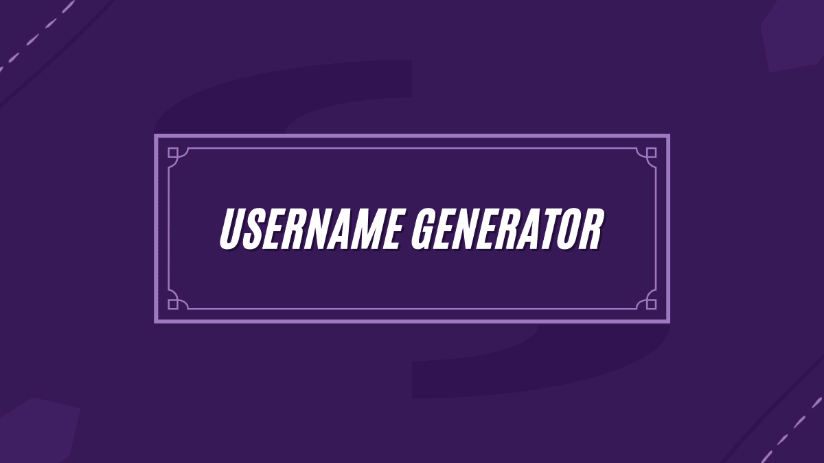 Username Generator: Cool & Random Handles - Guidance Core